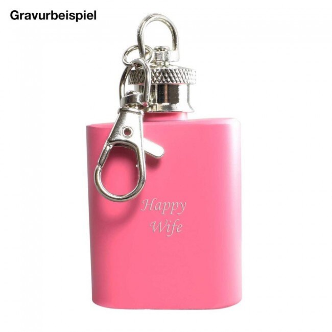 Personalized Mini Flask With Engraving in Blue Pink Red or - Etsy