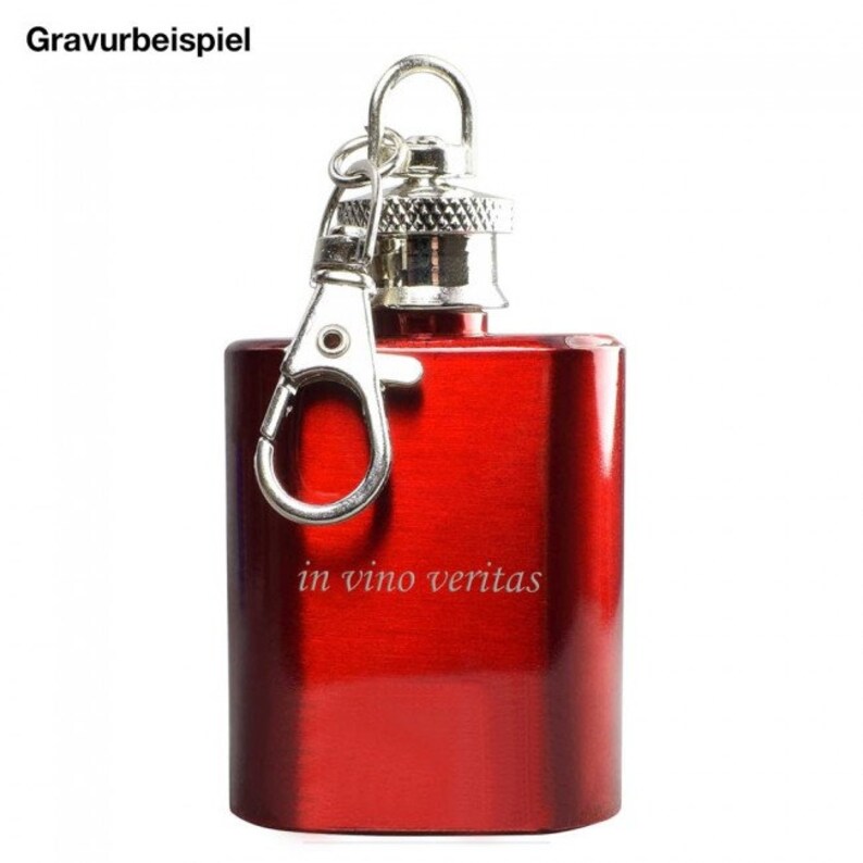 Personalized Mini Flask With Engraving in Blue, Pink, Red or Silver ...
