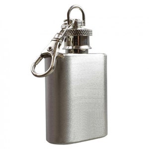 Personalized Mini Flask With Engraving in Blue, Pink, Red or Silver ...