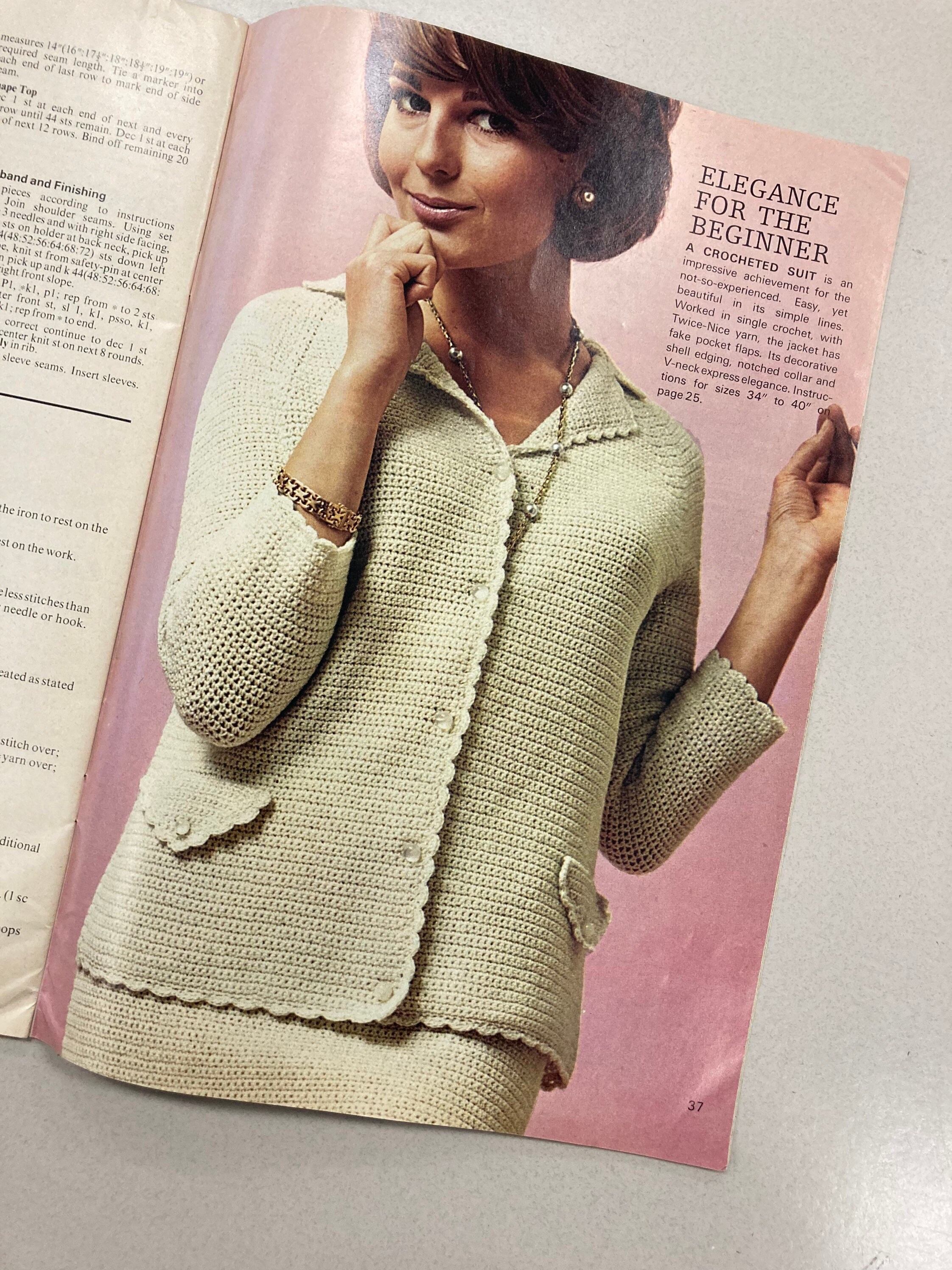 1972 Mary Maxim Magazine Vintage Fashion Photography Knit Crochet ...