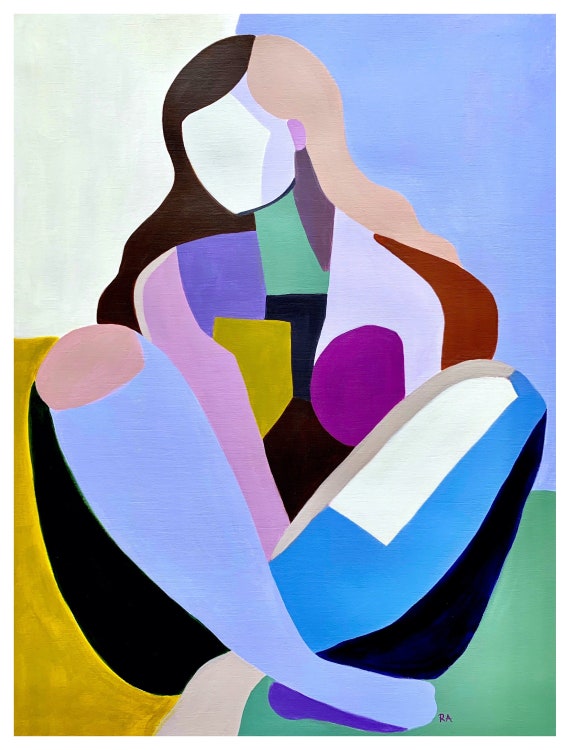 Love in Idleness Print Size 9x12 Inches Original Figure - Etsy