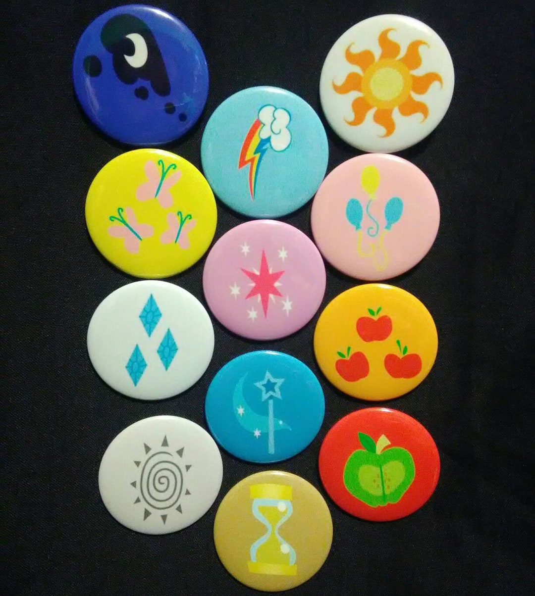 My Little Pony Cutie Mark Set single Purchase or Set of 12 - Etsy