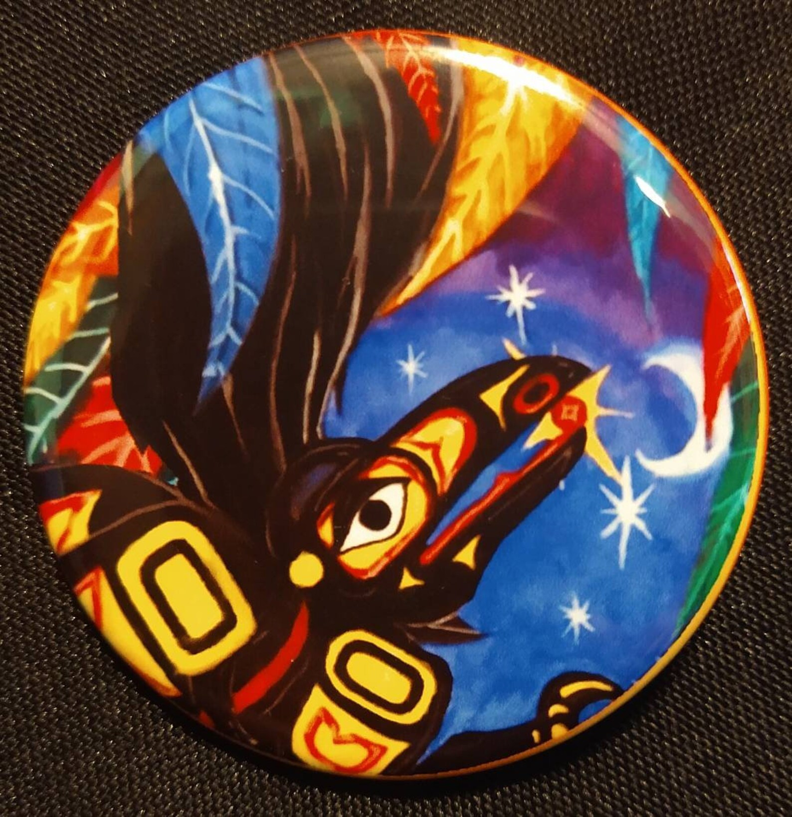 Trickster Raven Set single Purchase or Set of 3 Buttons - Etsy