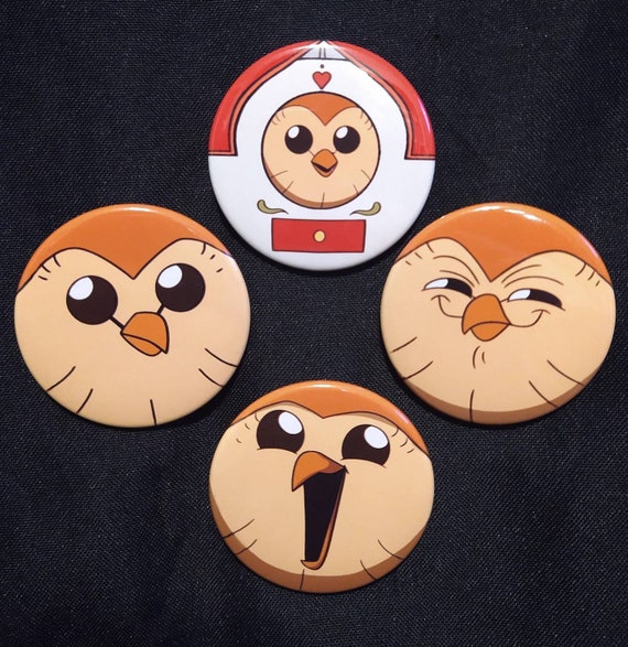 The Owl House: Hooty Set single Purchase or Set of 4 Buttons | Etsy India