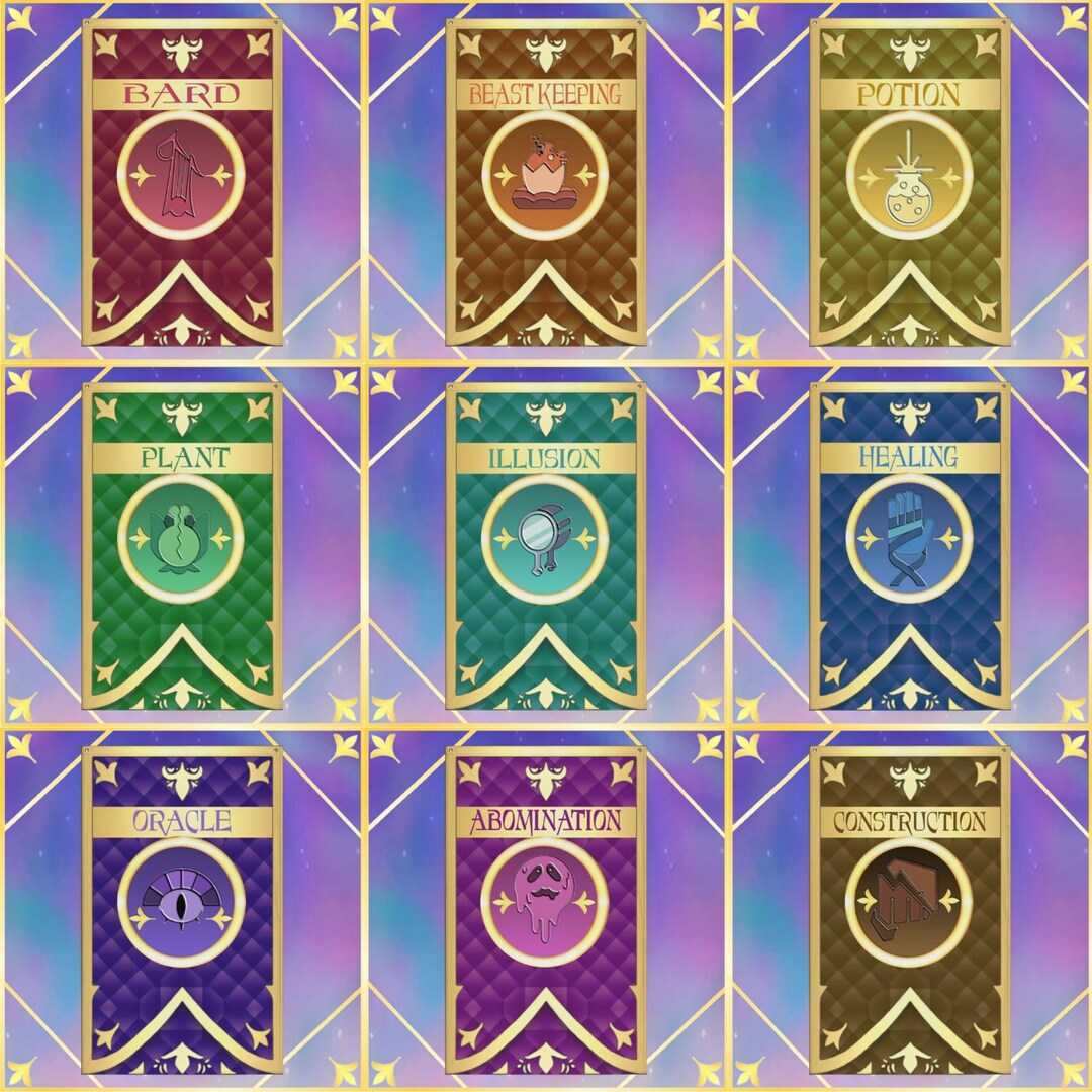 The Owl House Magic Coven Flags - Etsy