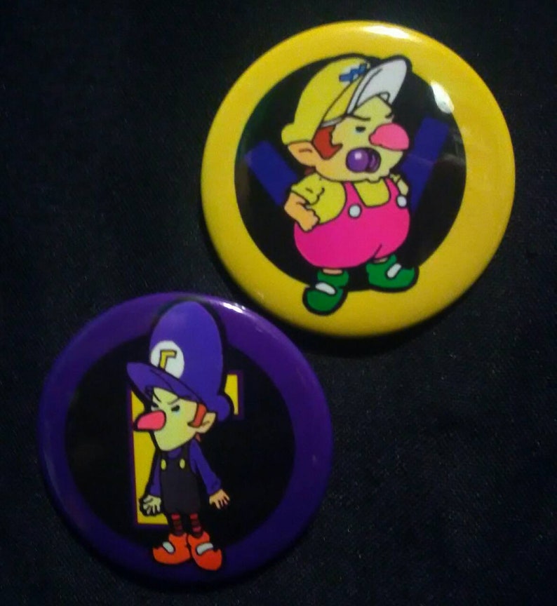 Mario Bros. Set single Purchase or Set of 8 Buttons Pinback - Etsy