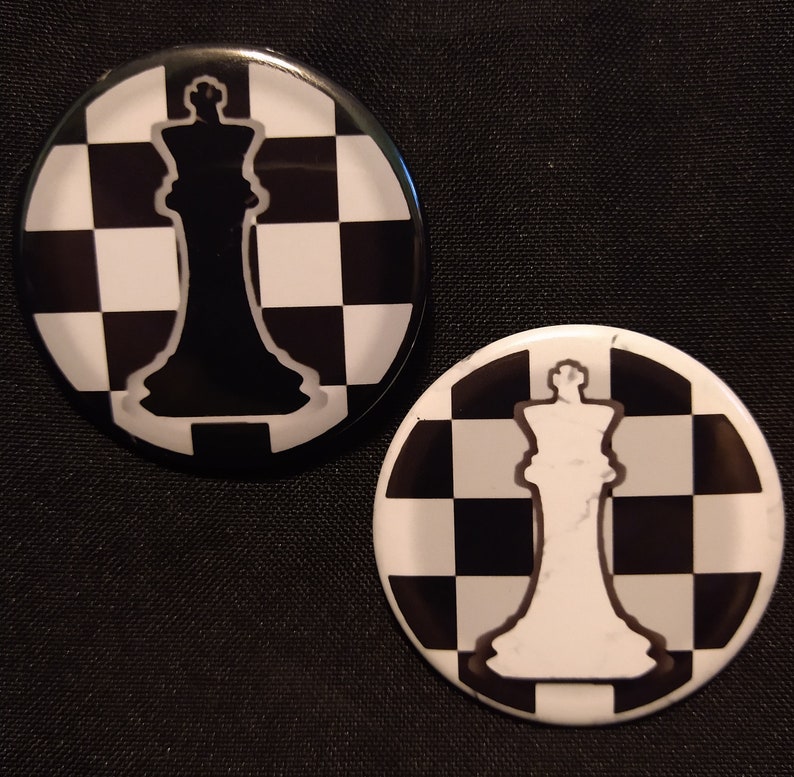 Classic Chess Badge Set Single Purchase or Set of 12 buttons | Etsy