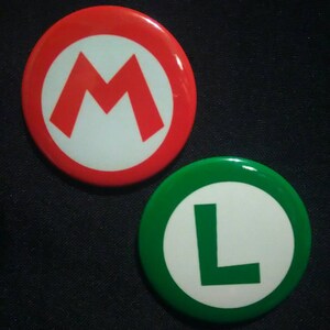 Mario Bros. Set single Purchase or Set of 8 Buttons Pinback - Etsy
