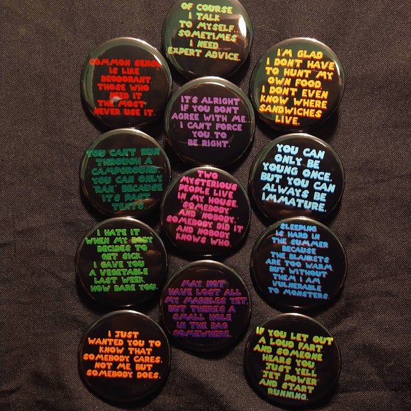 Funny Buttons - Etsy