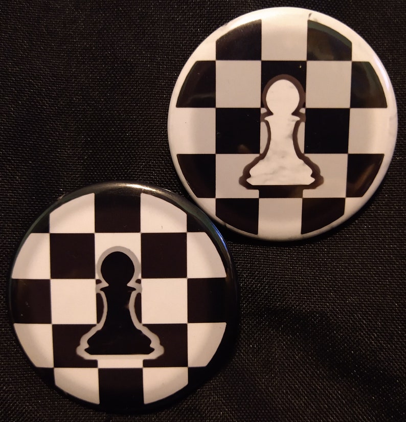 Classic Chess Badge Set Single Purchase or Set of 12 buttons | Etsy