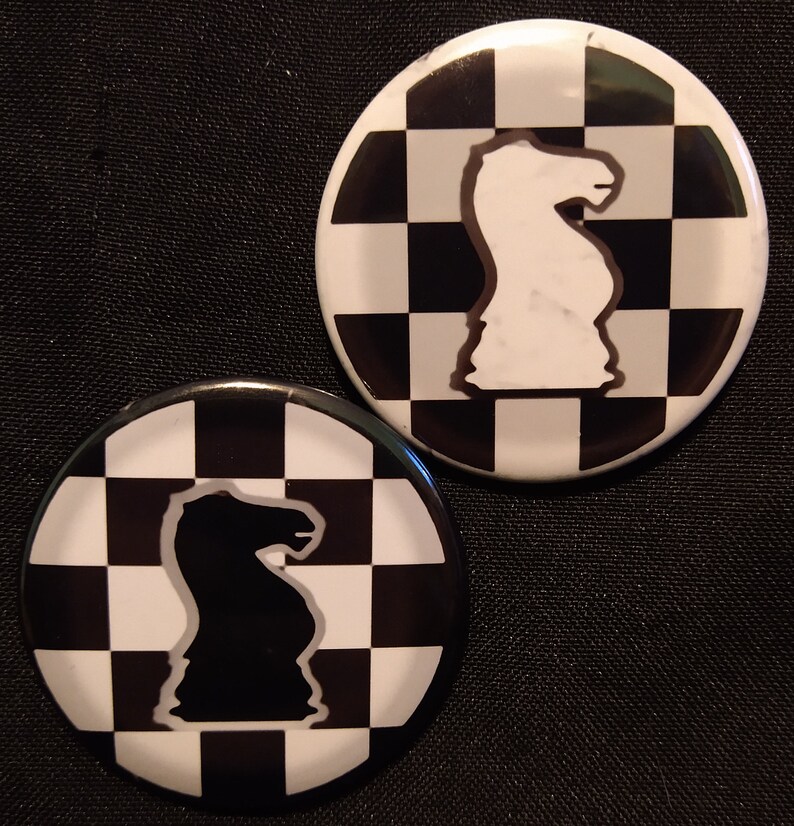 Classic Chess Badge Set Single Purchase or Set of 12 buttons | Etsy