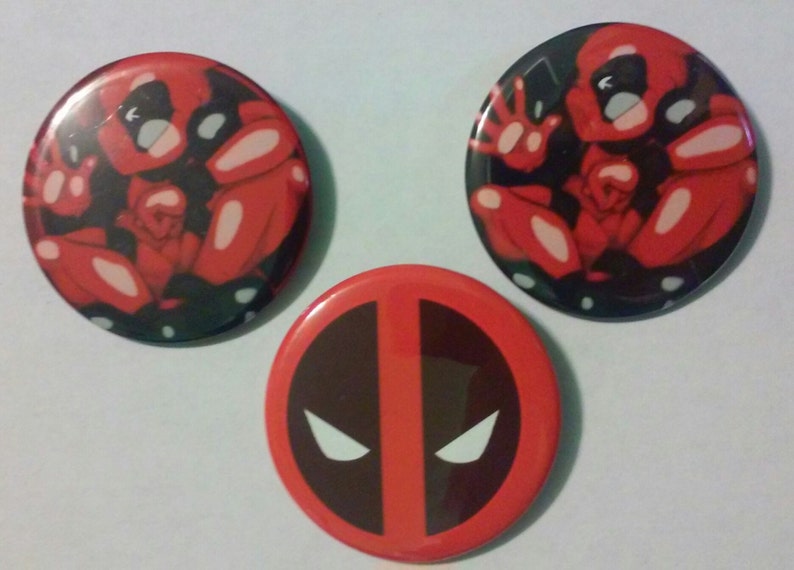 Deadpool single Purchase or Set of 5 Buttons Pinback 1.5 or - Etsy