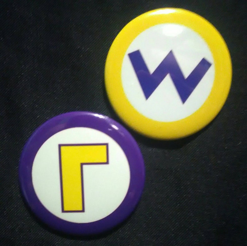 Mario Bros. Set single Purchase or Set of 8 Buttons Pinback - Etsy