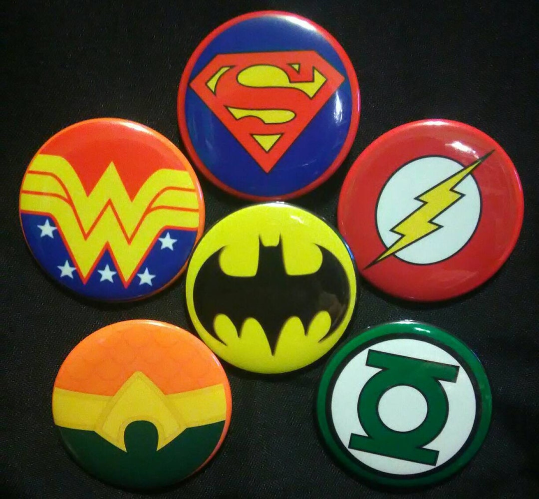 DC: Justice League founders Logo Set single Purchase or - Etsy