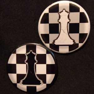 Classic Chess Badge Set single Purchase or Set of 12 Buttons - Etsy