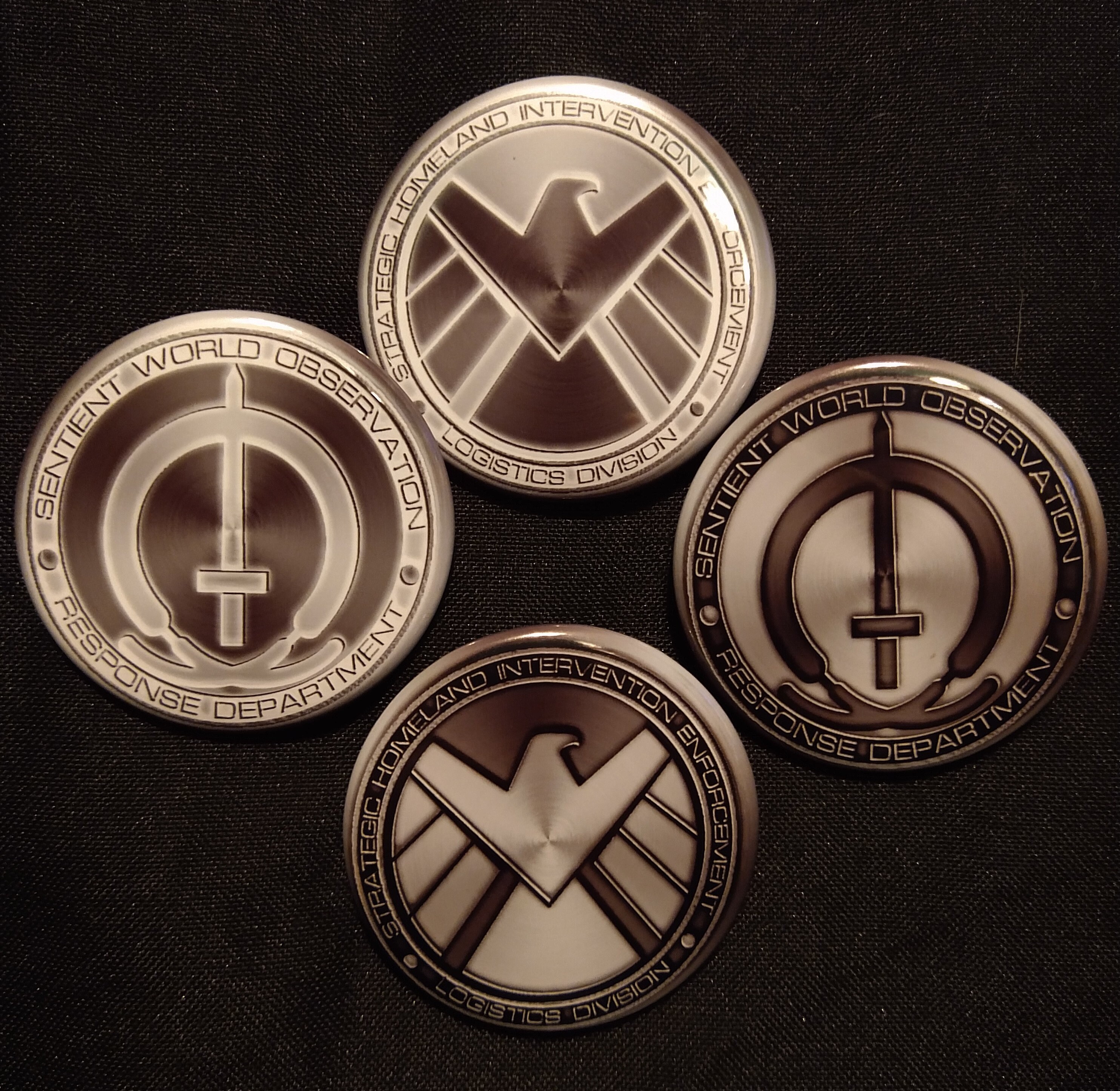 Marvel: S.H.I.E.L.D. and S.W.O.R.D. Badge Set single Purchase - Etsy