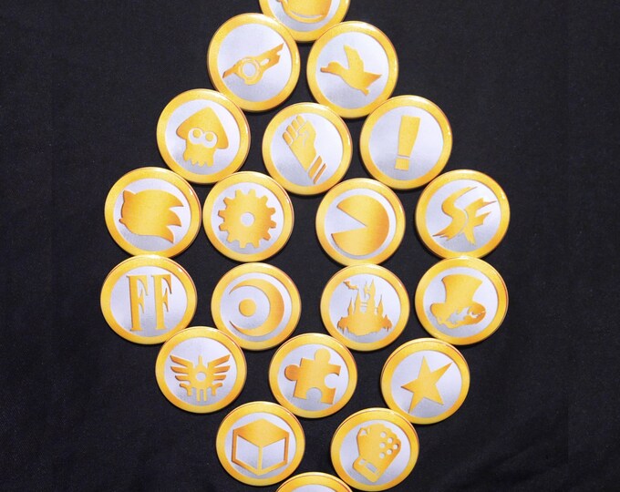 Super Smash Bros. Logo Set 2single Purchase or Set of 20 Buttons ...