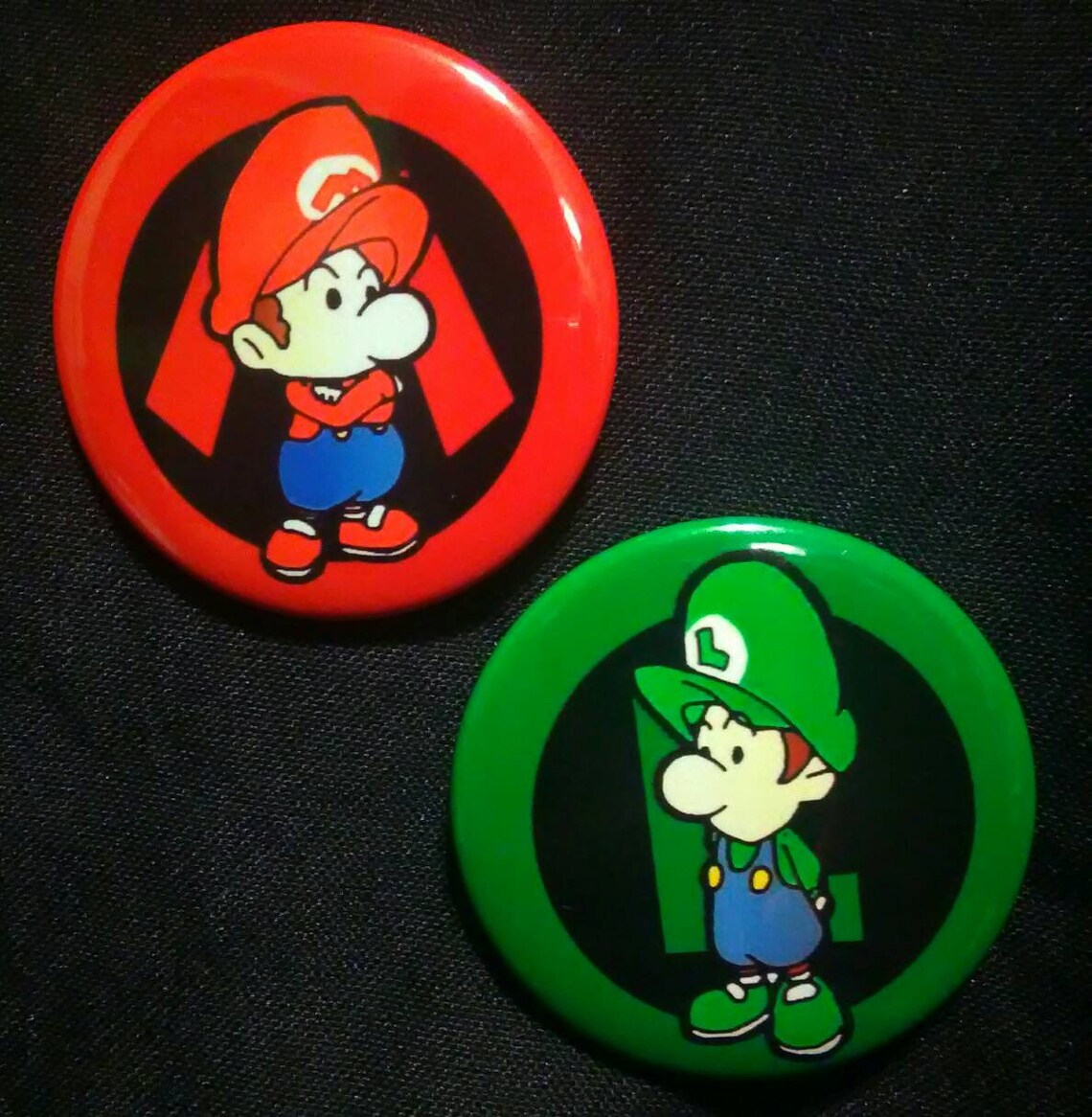 Mario Bros. Set single Purchase or Set of 8 Buttons Pinback - Etsy