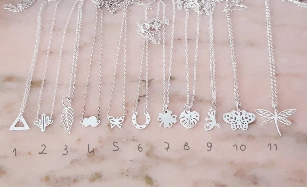 Collier argent 925 massif * 11 modèles pendentifs AU CHOIX * collier ...
