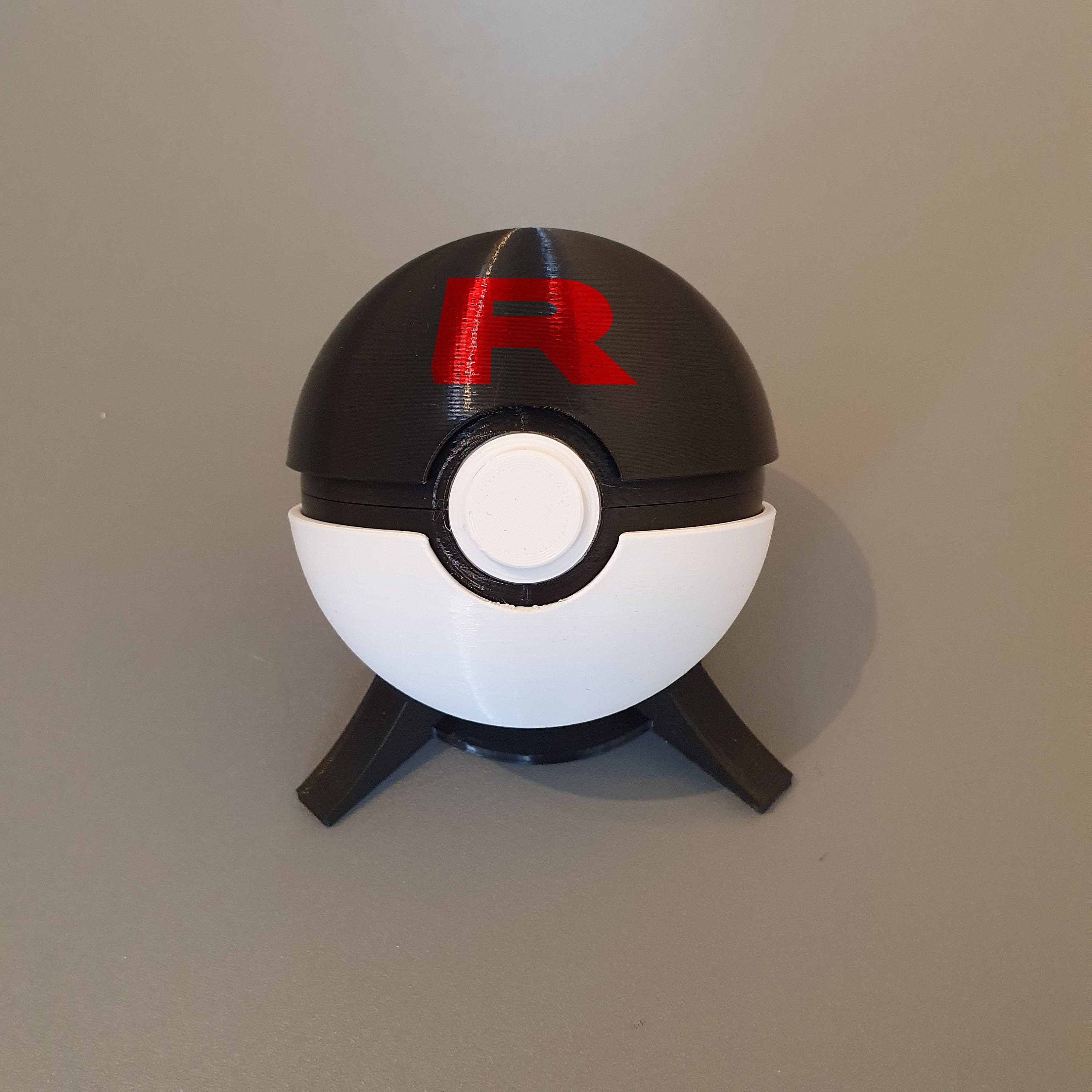 Team Rocket Pokeball Replica Functioning Button Release Lid - Etsy UK
