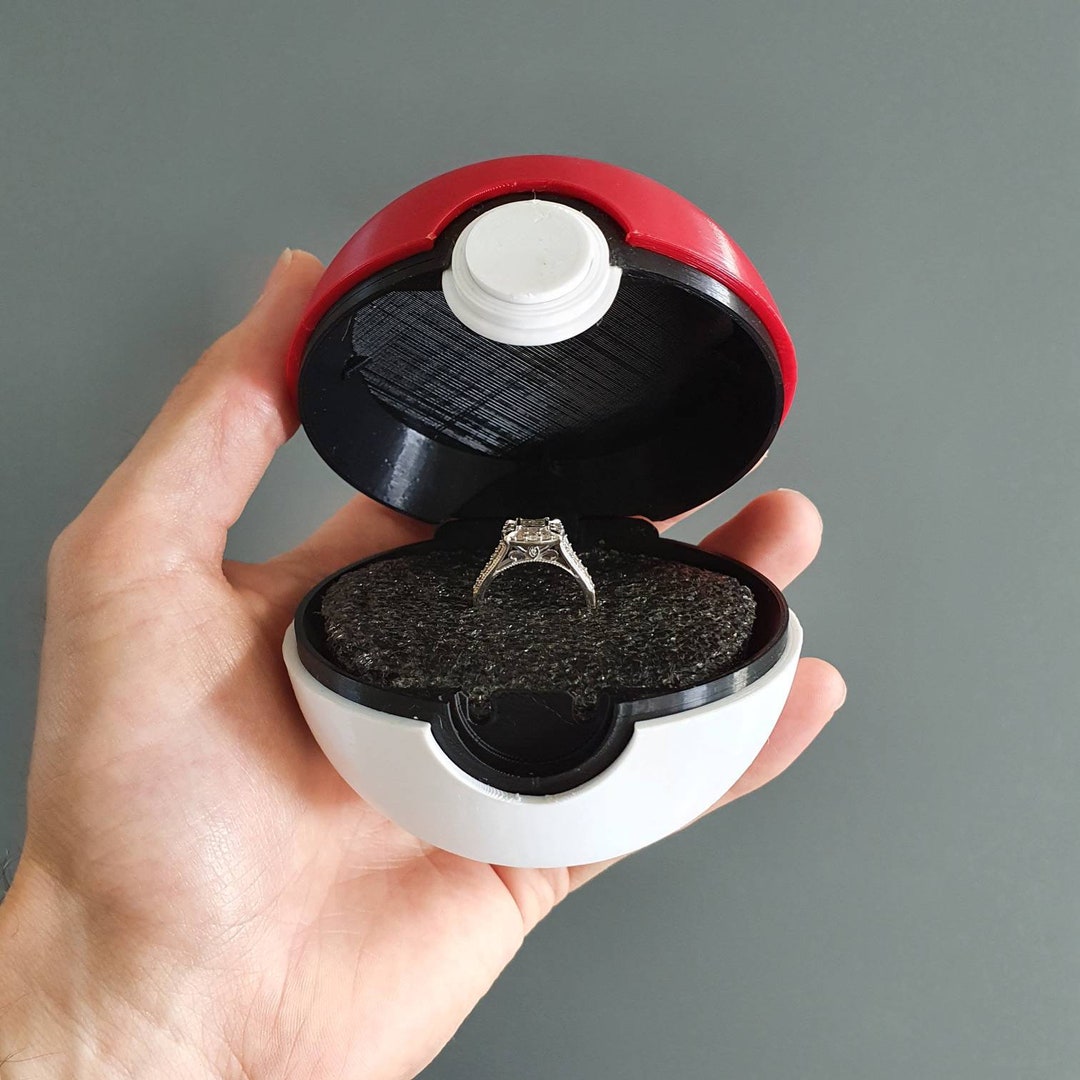Pokeball Ring Box & Stand - Etsy