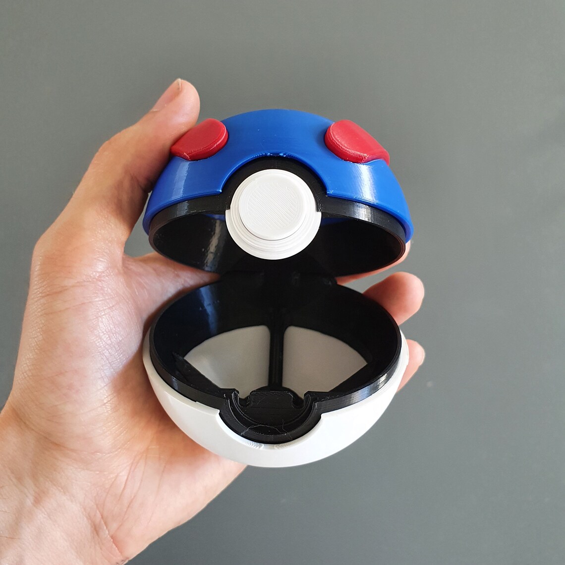 Great Ball Pokeball Replica Functioning Button Release Lid - Etsy UK
