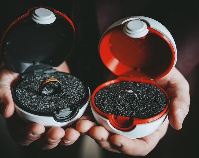 Pokeball Ring Box & Stand - Etsy