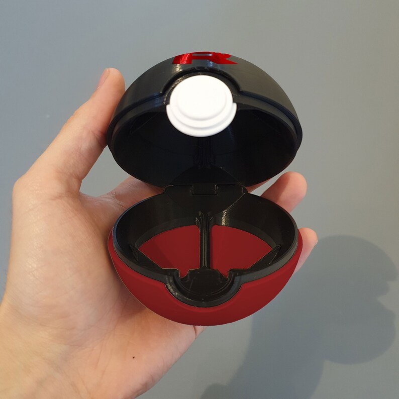 Team Rocket Pokeball Replica Functioning Button Release Lid - Etsy UK
