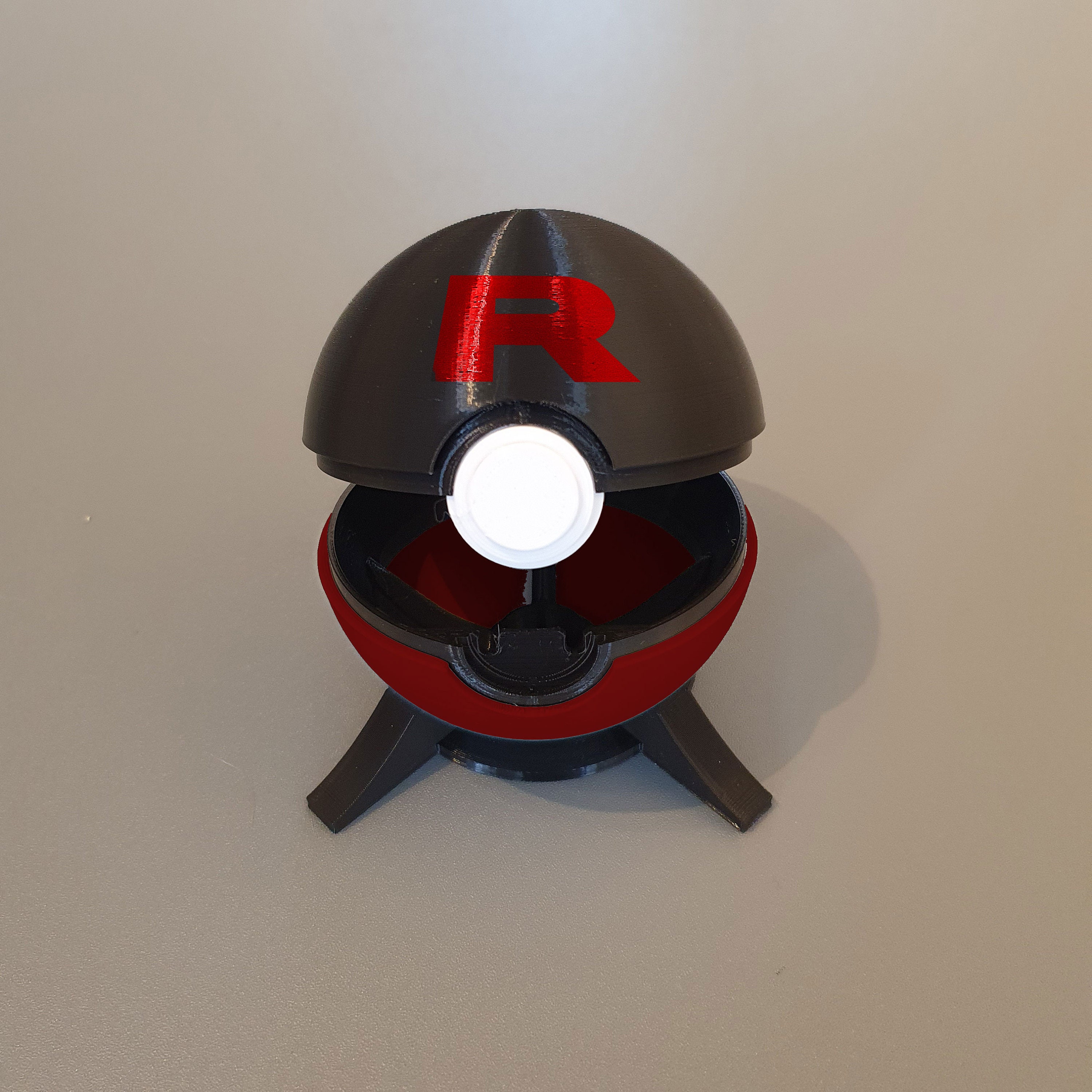 Team Rocket Pokeball Replica Functioning Button Release Lid - Etsy UK
