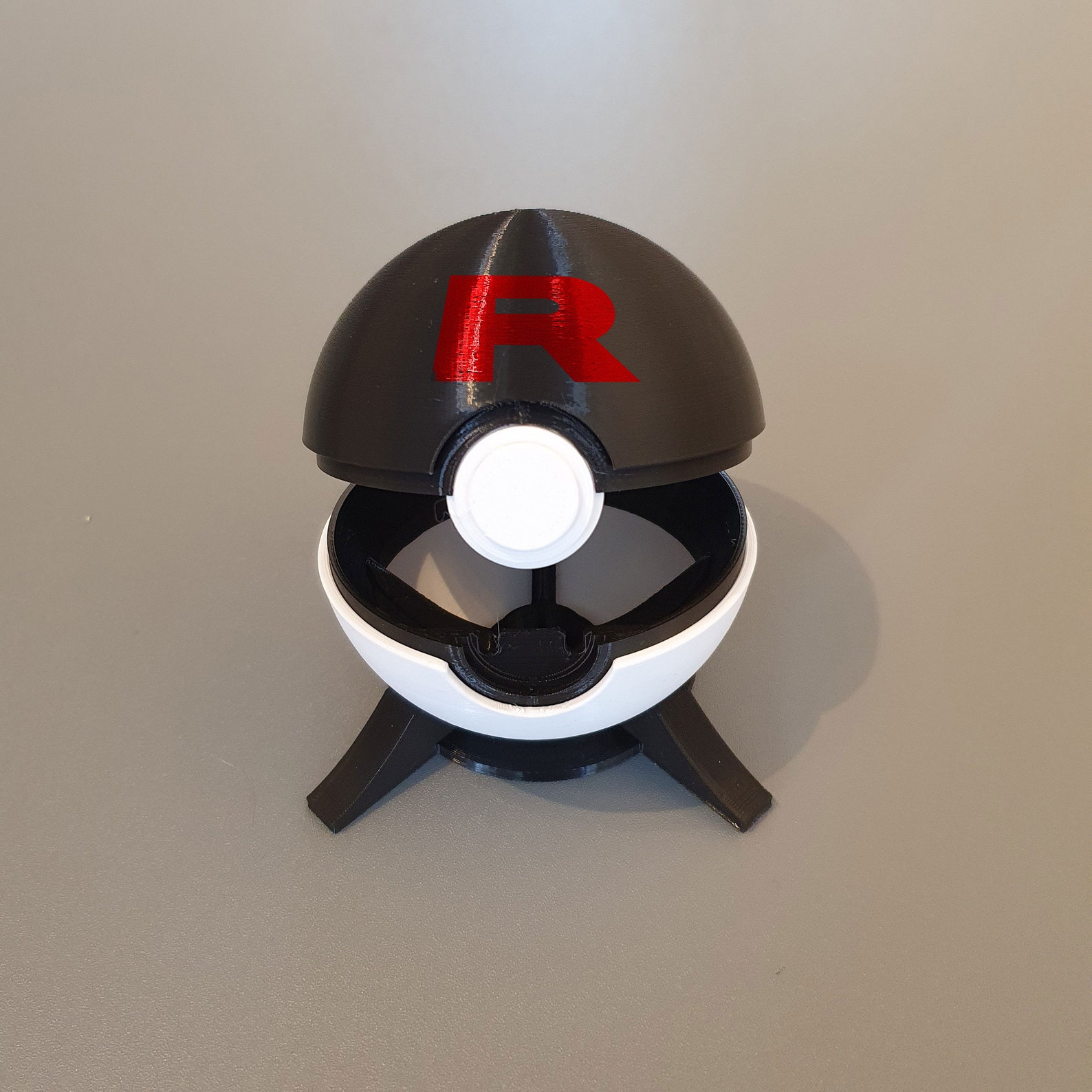 Team Rocket Pokeball Replica Functioning Button Release Lid - Etsy UK