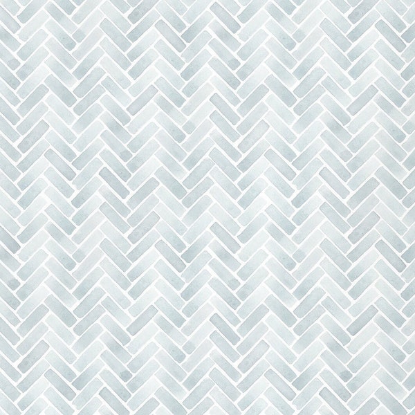 Blue Herringbone Wallpaper - Etsy