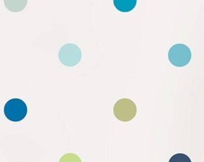 Dots Wallpaper - Baby Blue Watercolor Stains by Katerinaizotova - Blue ...