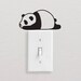 Panda Wall Decals, Panda Light Switch Decal, Simple Panda Vinyl Wall ...