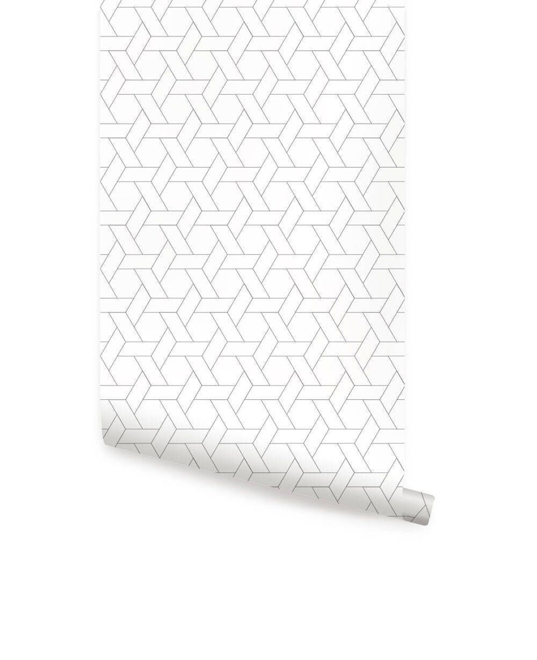 Hexagon Basket Weave Pattern , Wallpaper - Etsy