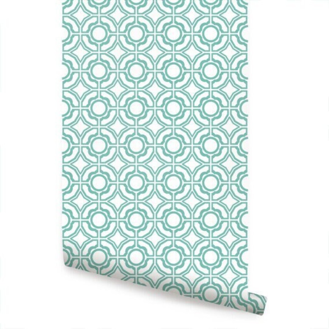 Daisy Mint , Peel and Stick Wallpaper - Etsy