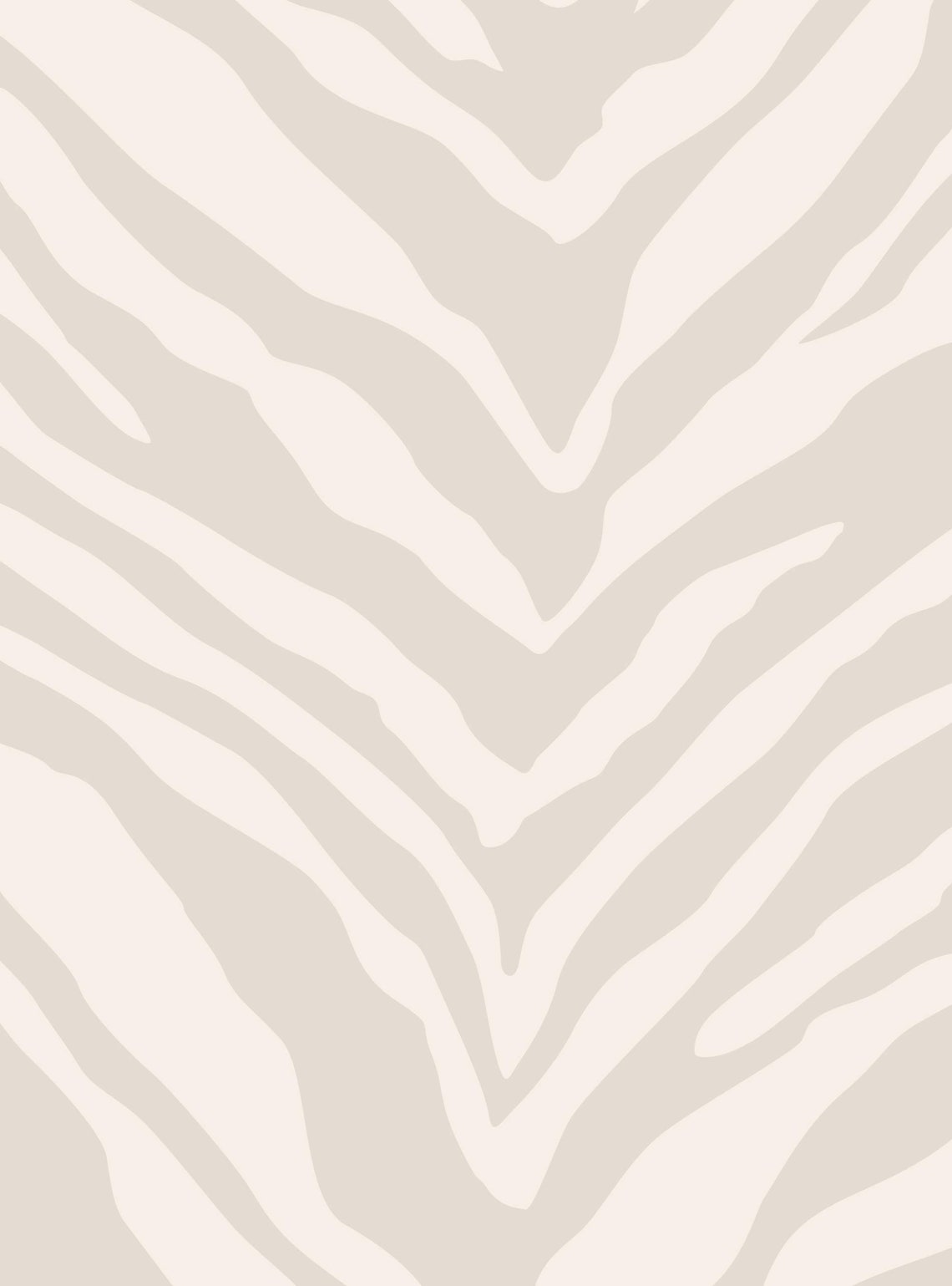 Zebra Print Wallpaper Grey Peel and Stick Wallpaper - Etsy