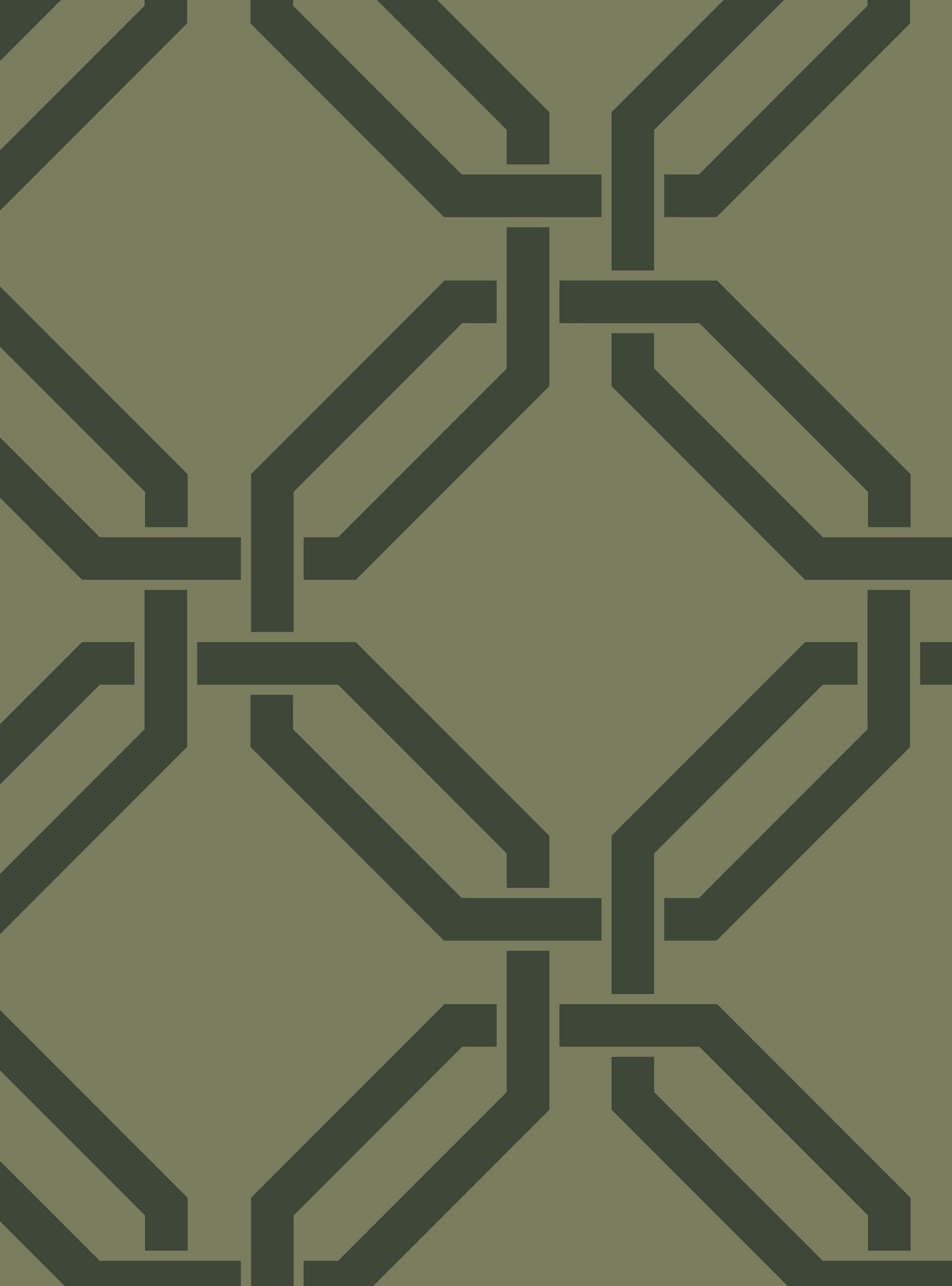 Octagon Links, Green, Wallpaper - Etsy