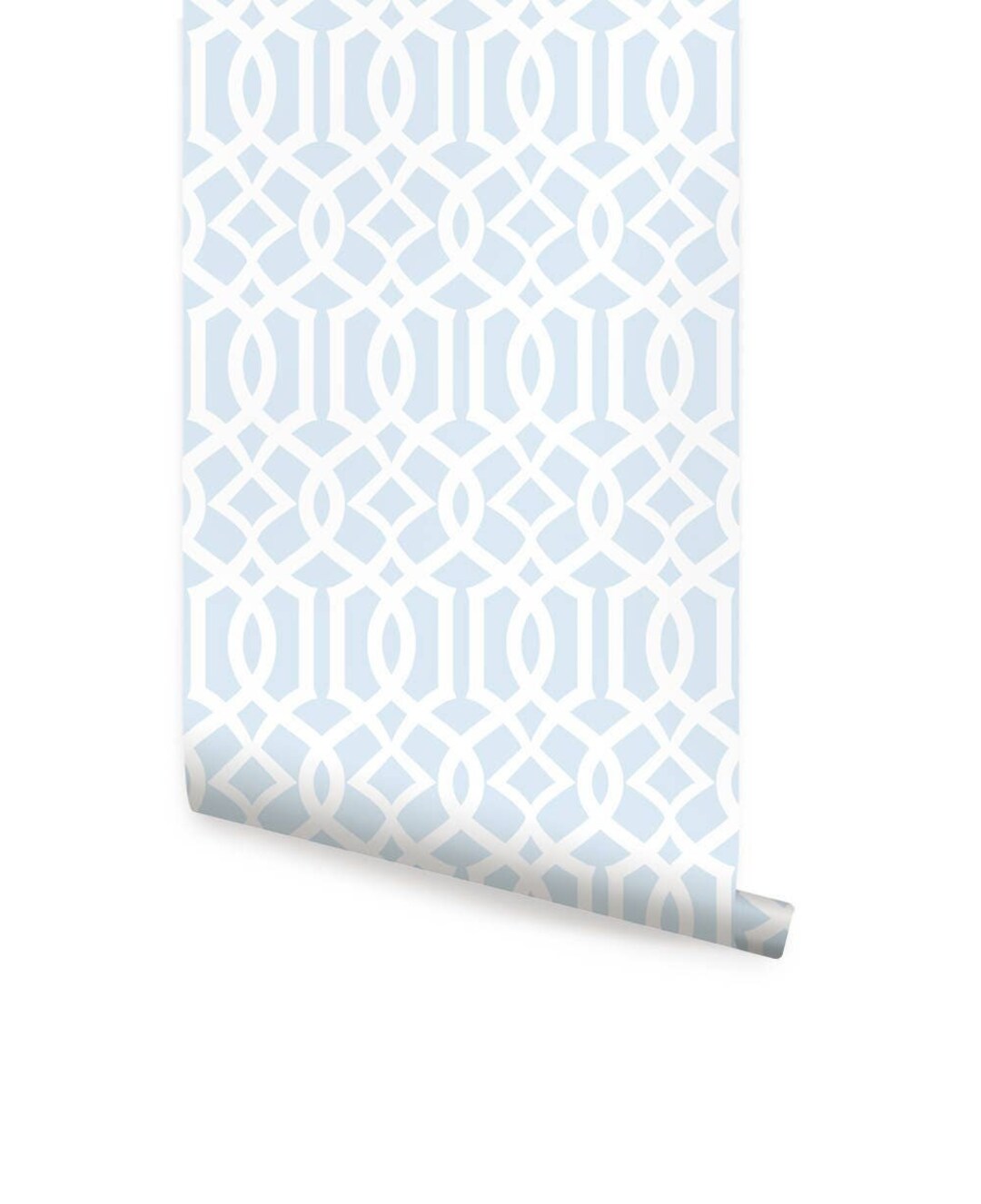 Modern Trellis Sky Blue , Wallpaper - Etsy