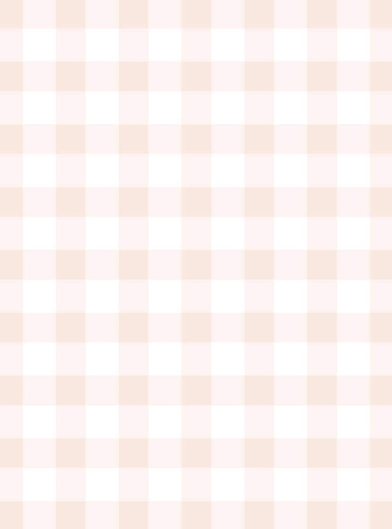 Gingham Check Pattern Pale Pink , Wallpaper - Etsy