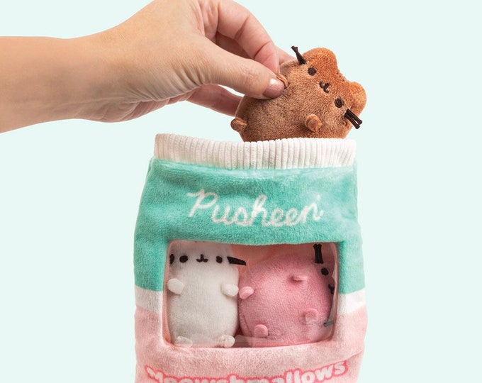 Pusheen the Cat Meowshmallows / Marshmallows Plush Set - Etsy