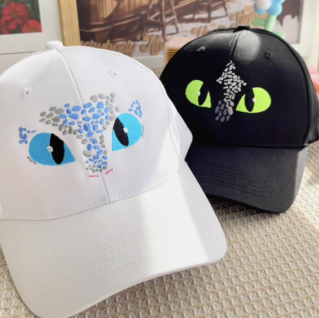 Toothless and Light Fury Embroidered Classic Dad Hat, Disney Couple ...