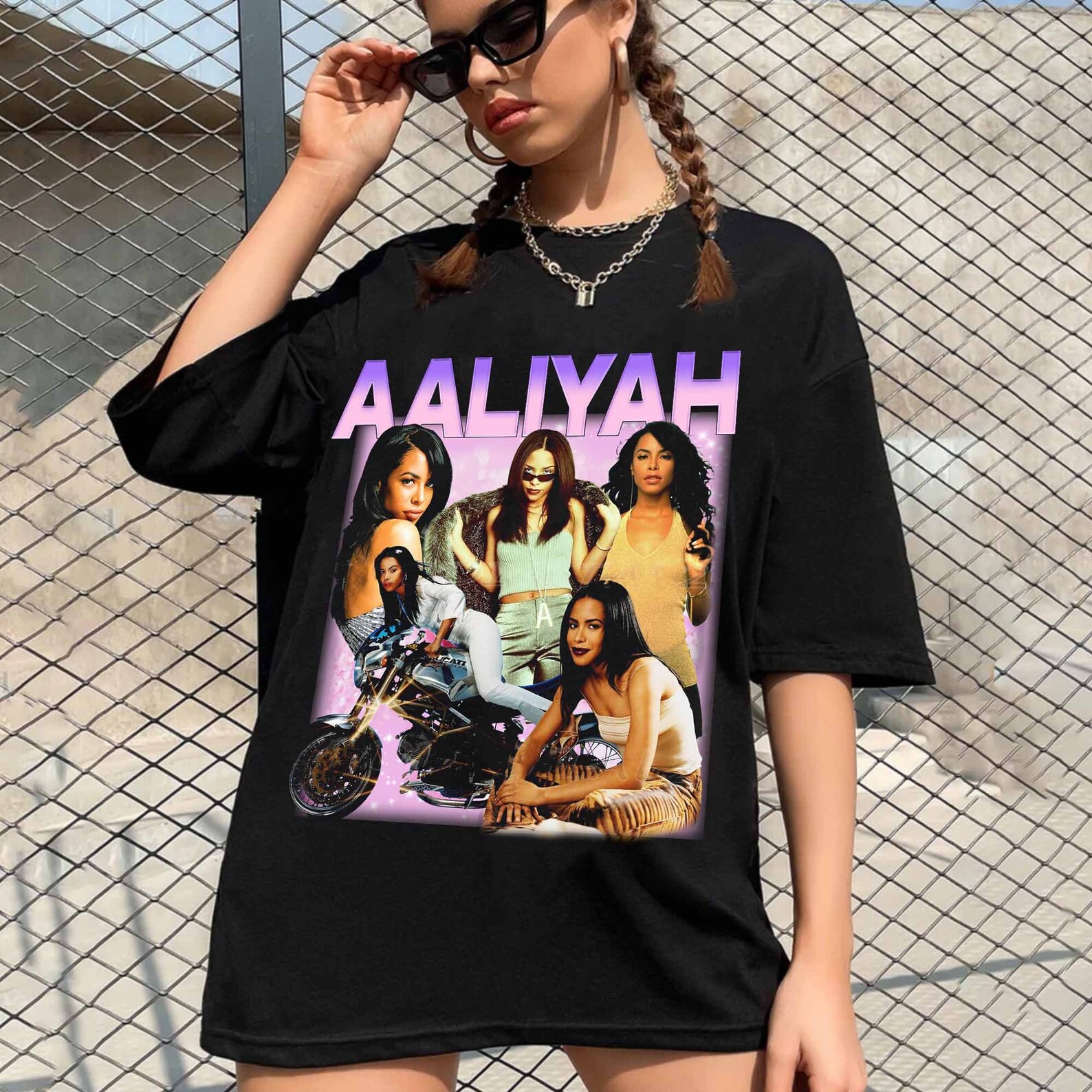 Vintage 90s Aaliyah Png, Aaliyah Fan Png, Aaliyah Png, Retro Aaliyah ...