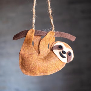 Sloth Felt Ornament Pattern; SVG PDF PNG Digital Cut File; Printable No ...
