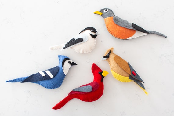 Felt Bird Patterns SVG PDF PNG Digital Cut File Printable - Etsy