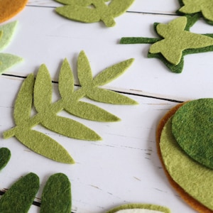 Felt Leaf PATTERNS Template; 10 No-sew Felt or Paper Foliage; Pattern ...