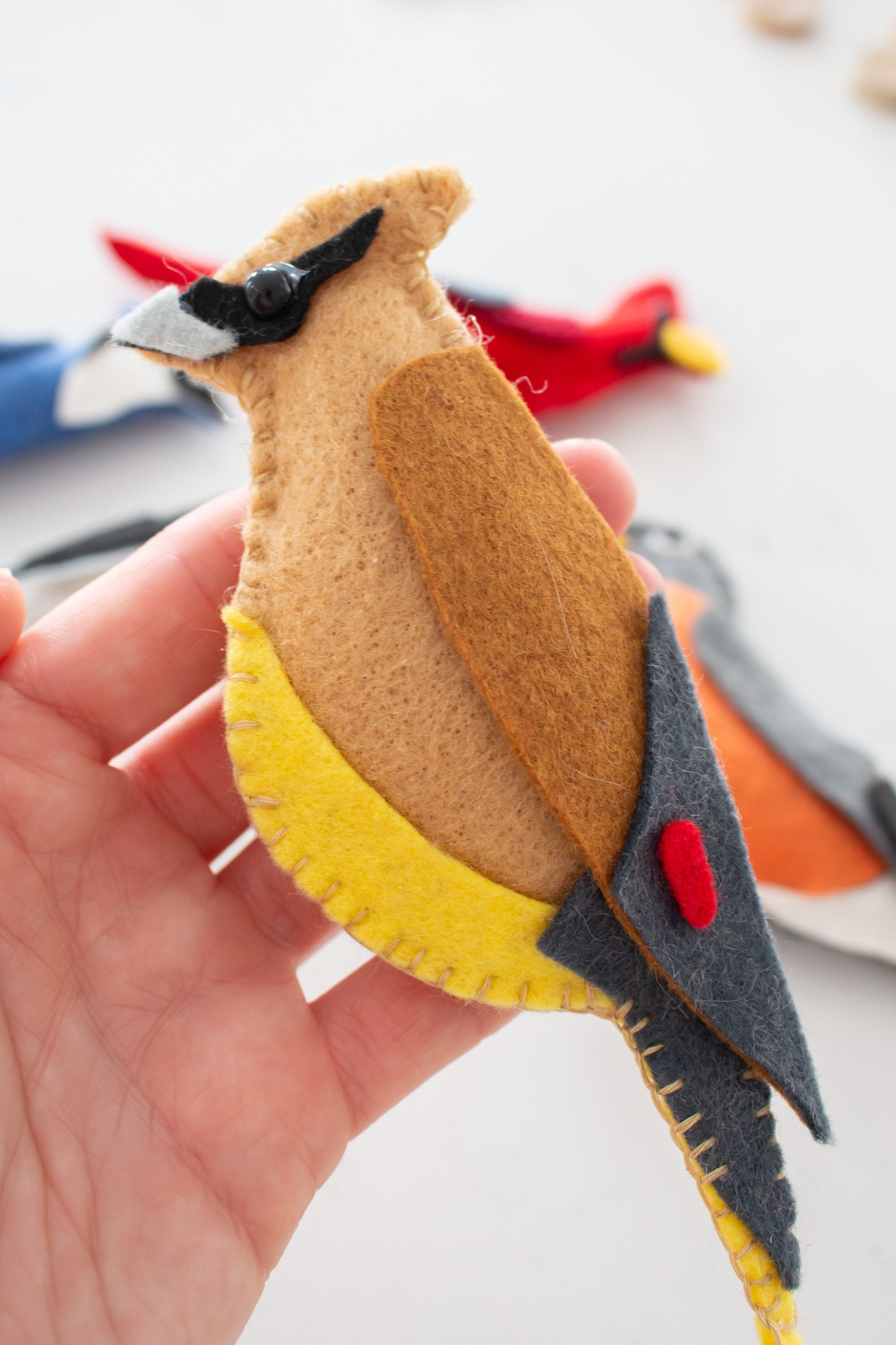 Felt Bird Patterns | SVG PDF PNG Digital Cut File | Printable No-sew ...