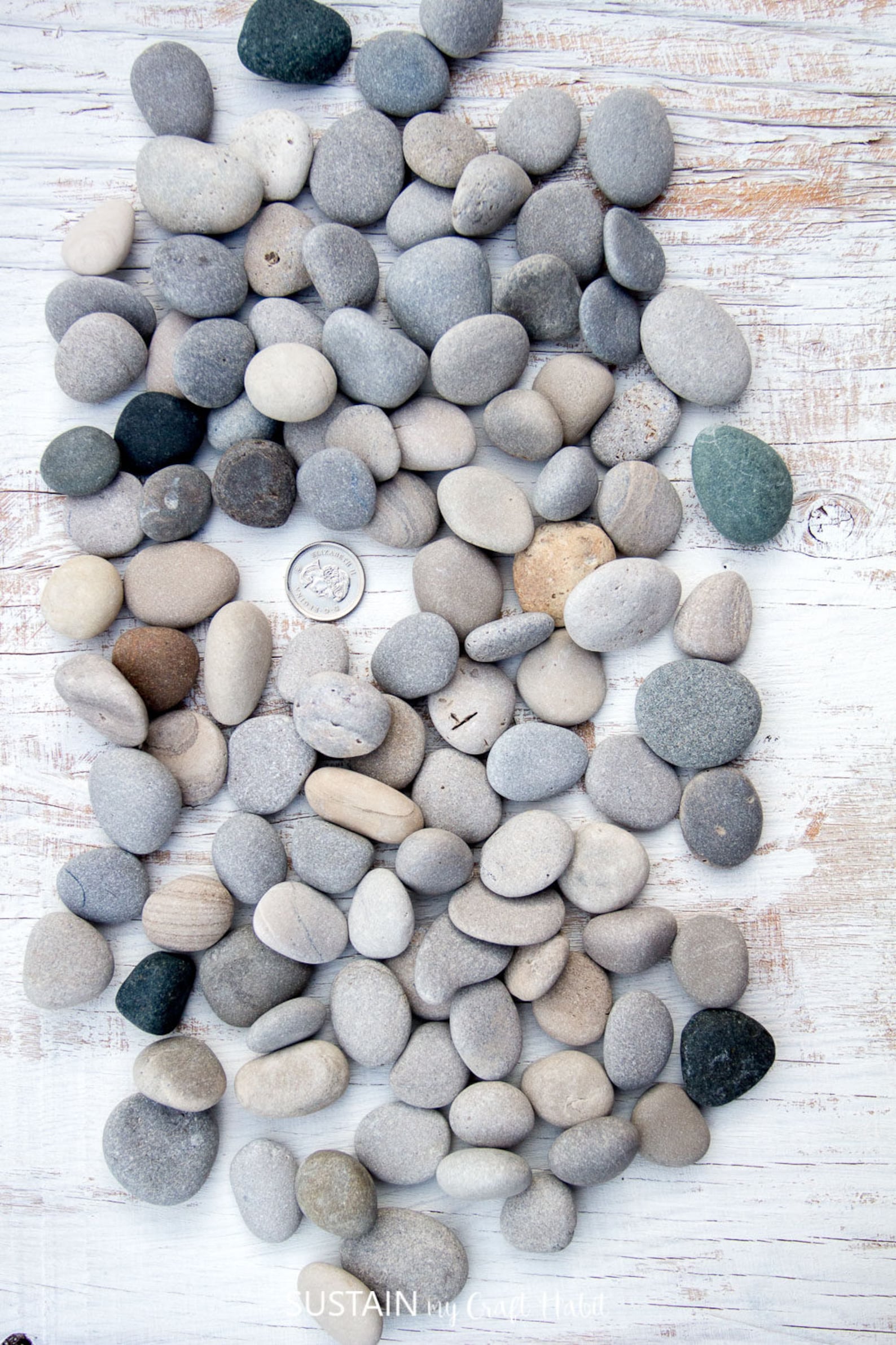 Small Beach Pebbles (150), Bulk Stones, Nature Crafts, Rock Craft ...