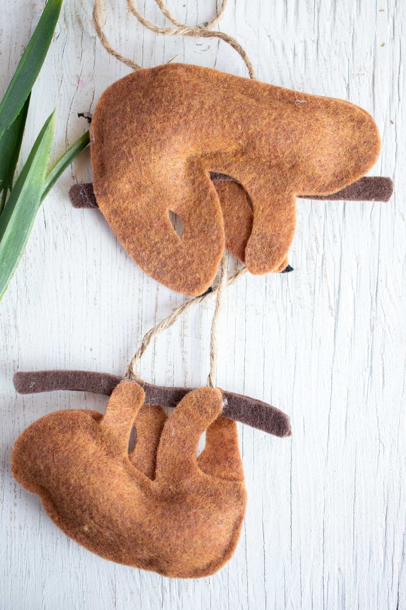 Sloth Felt Ornament Pattern; SVG PDF PNG Digital Cut File; Printable No ...