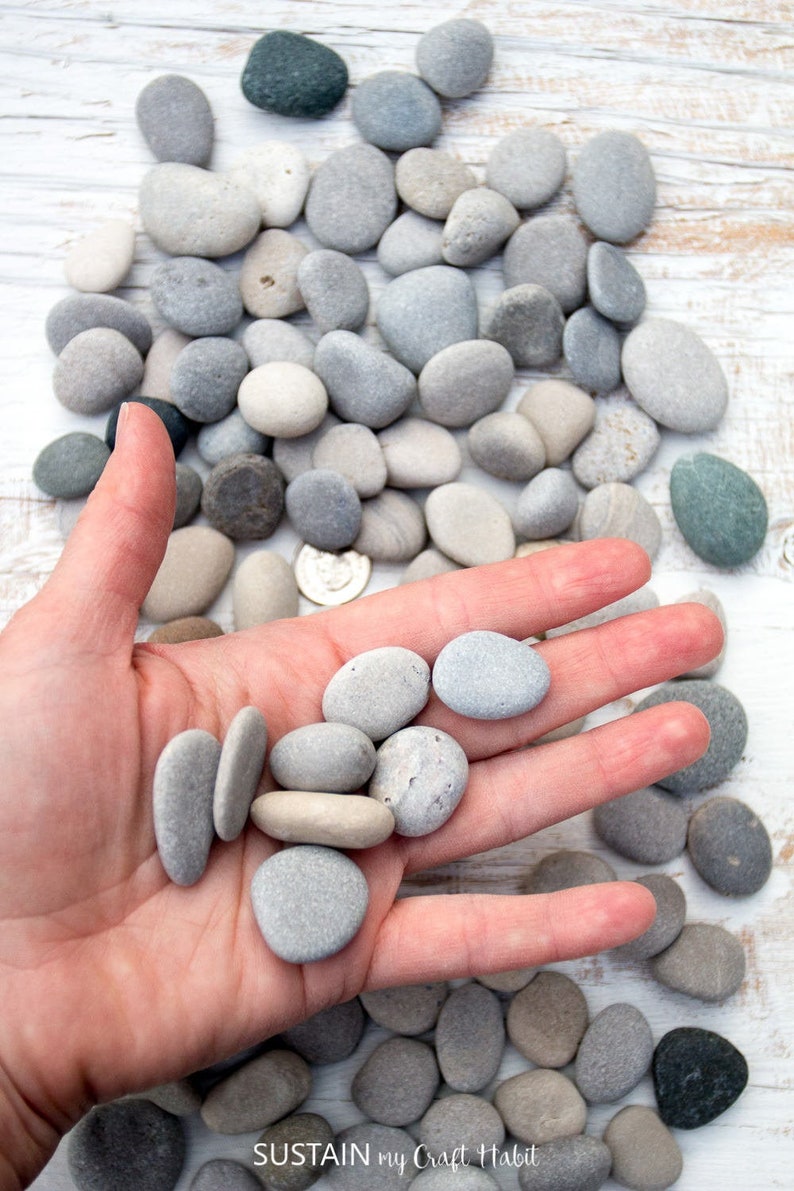 Small beach pebbles 150 Bulk stones Nature crafts Rock | Etsy