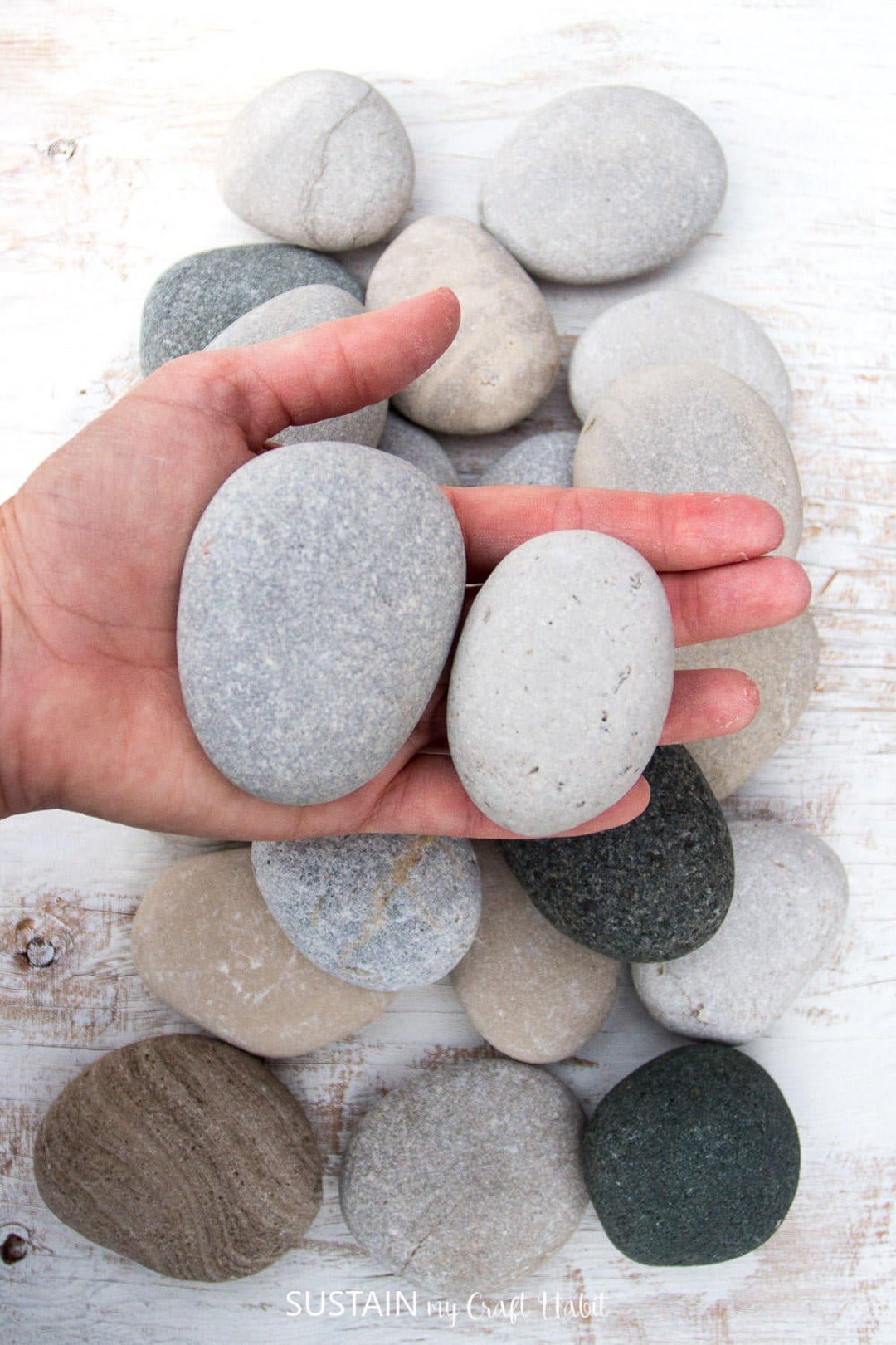 Large Beach Stones (20), Bulk Stones, Nature Crafts, Rock Craft ...